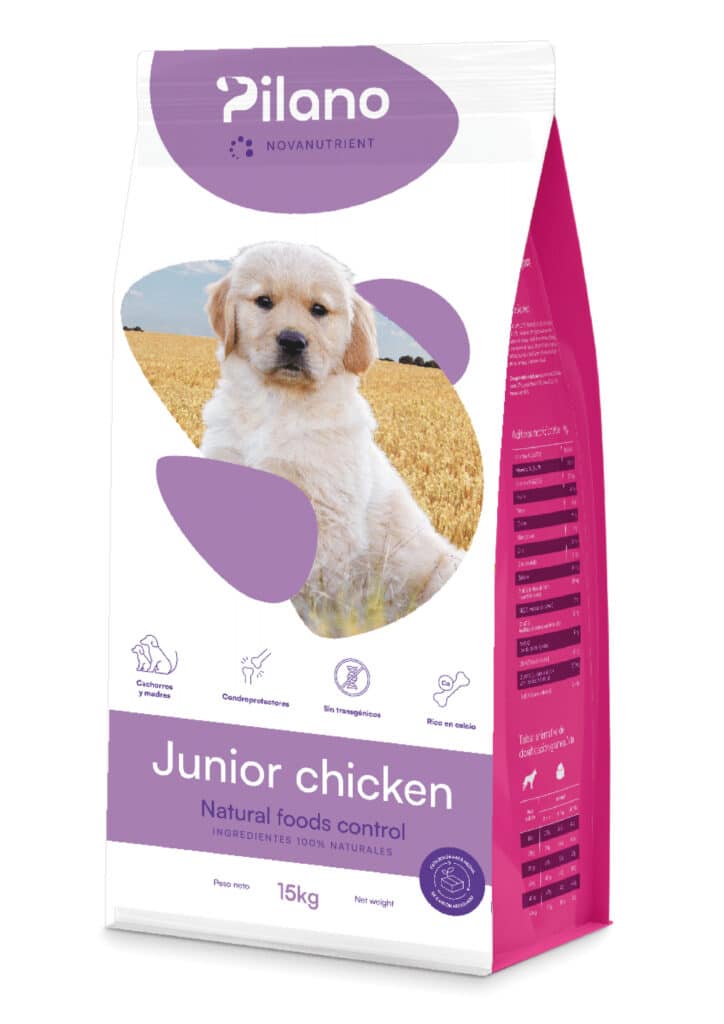 Pilano Junior chicken 15kg - Pienso para mascotas